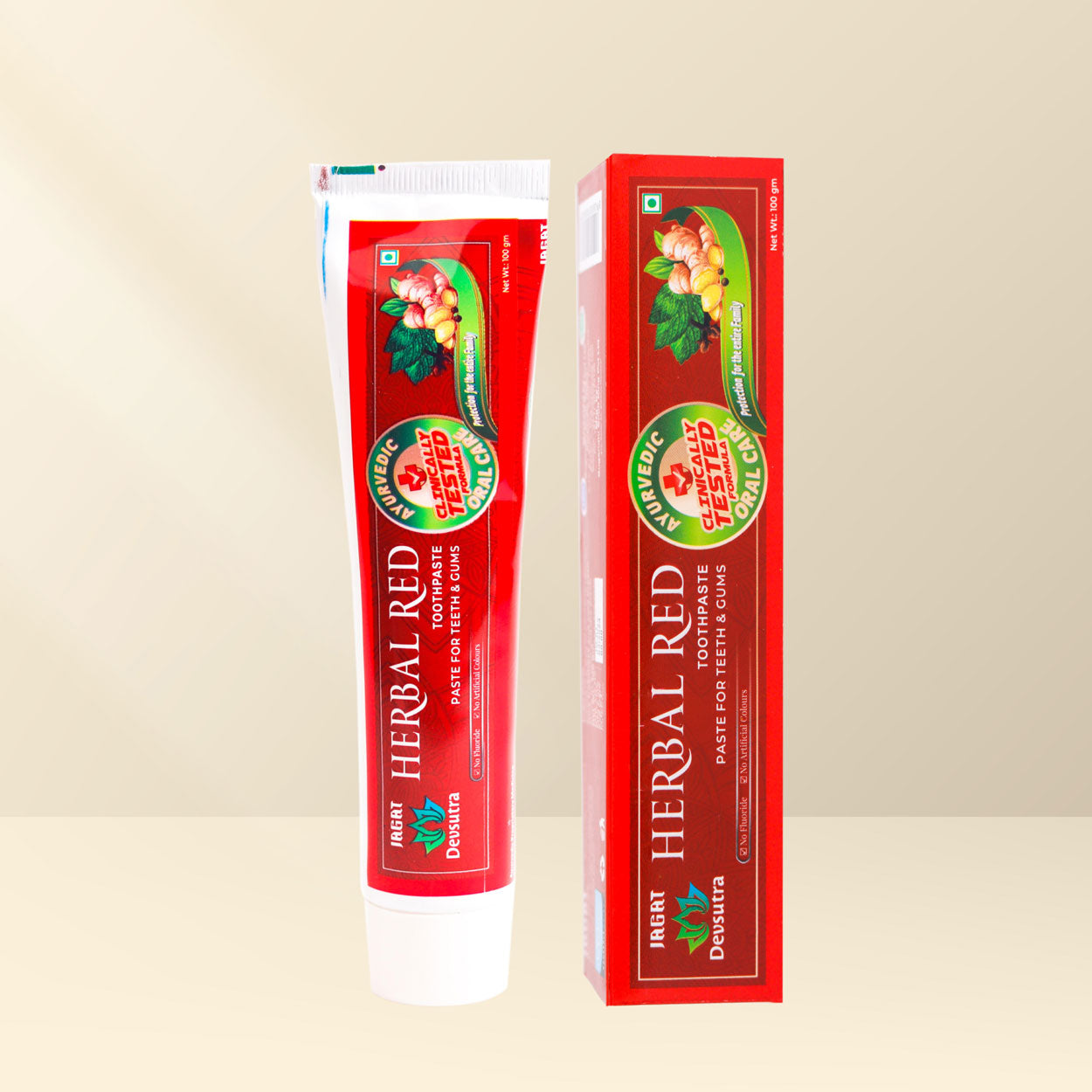 Herbal Toothpaste - Red – Jagat Devsutra