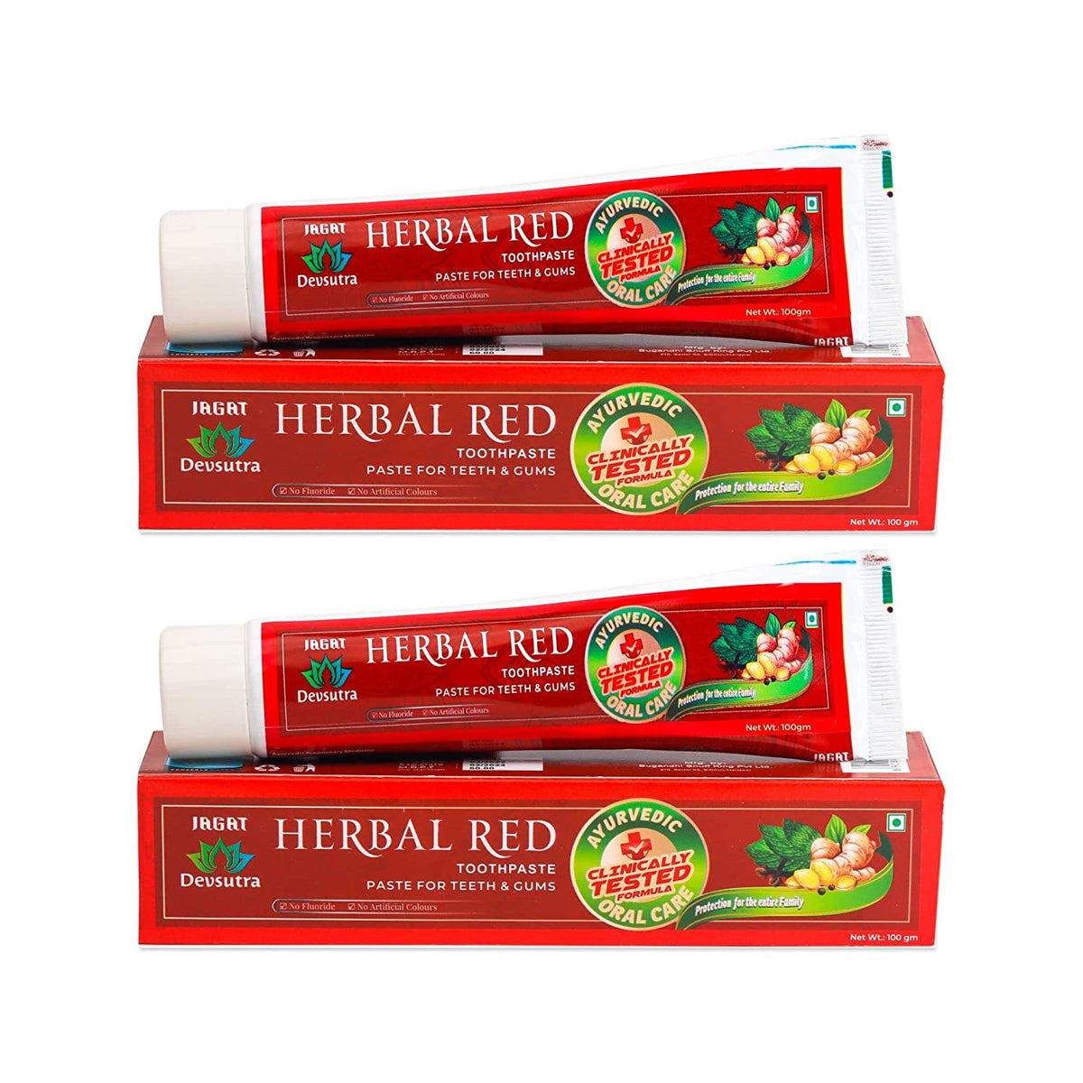 Herbal Toothpaste - Red – Jagat Devsutra